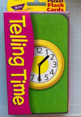Trend Enterprises Telling Time Flashcards | eBay