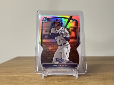 2023 Bowman Draft Chrome 1st Hunter Haas #BDC-160 Refractor Tampa Bay ...