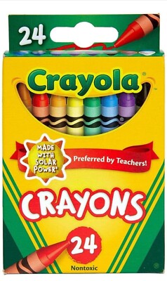 24 Crayola Cosmic Crayons Color BRAND NEW NEW COLORS!!!! MADE WITH ...