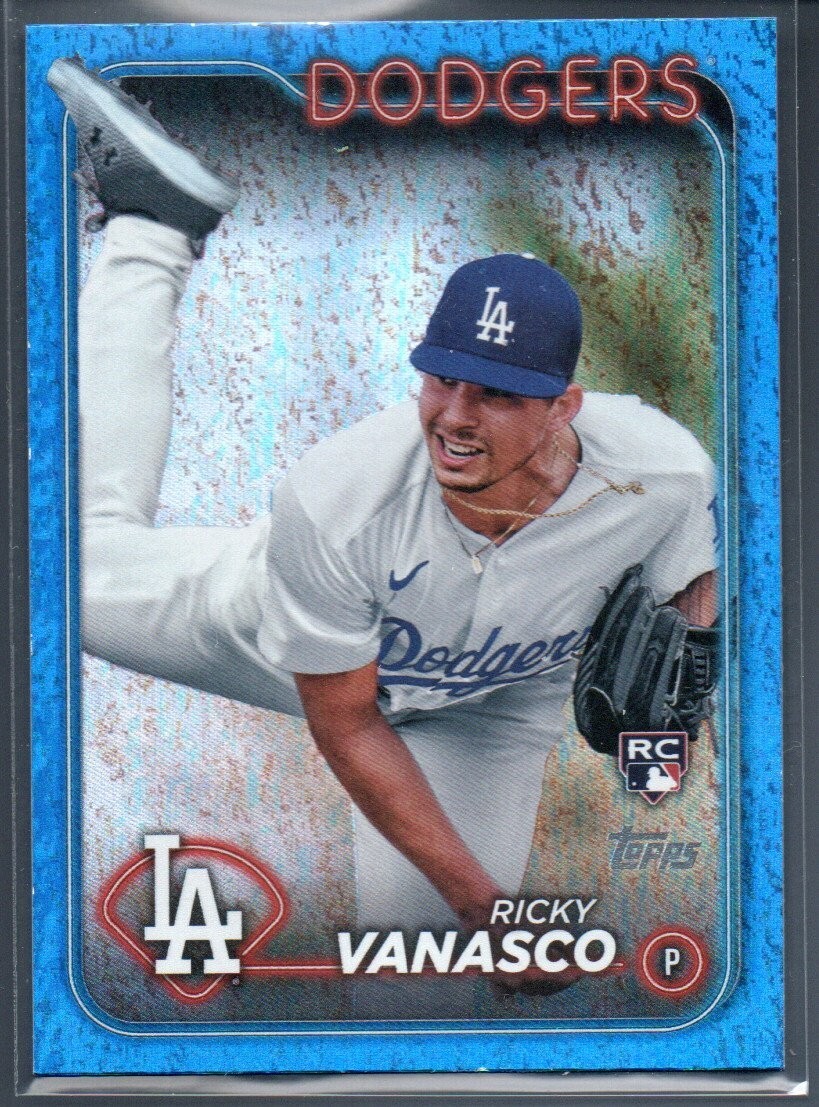 2024 Topps Update Ricky Vanasco Los Angeles Dodgers #US38 Blue HoloFoil ...