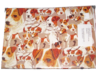Jack Russell Terrier JRT DOG Wrapping Paper 4 Sheets 19.5" x 27.5" Gift ...