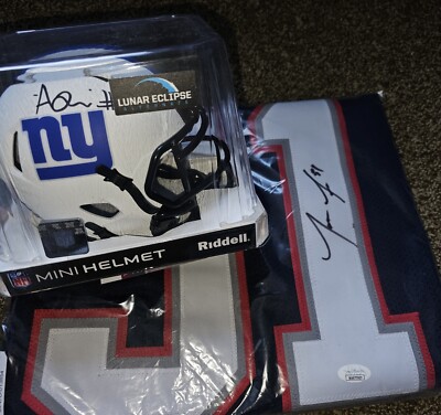 2x SIGNED - NFL Autographed Mini Helmet AND Jersey Box Mystery | eBay