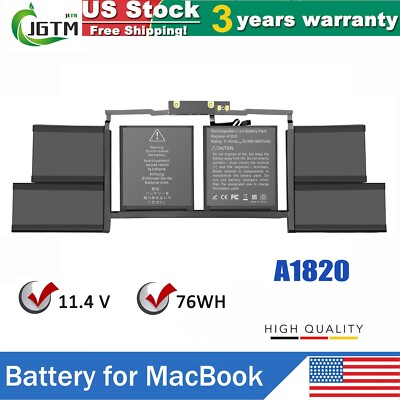 A1820 Battery For MacBook Pro 15'' A1707 Late 2016 Mid 2017 EMC 3162 ...