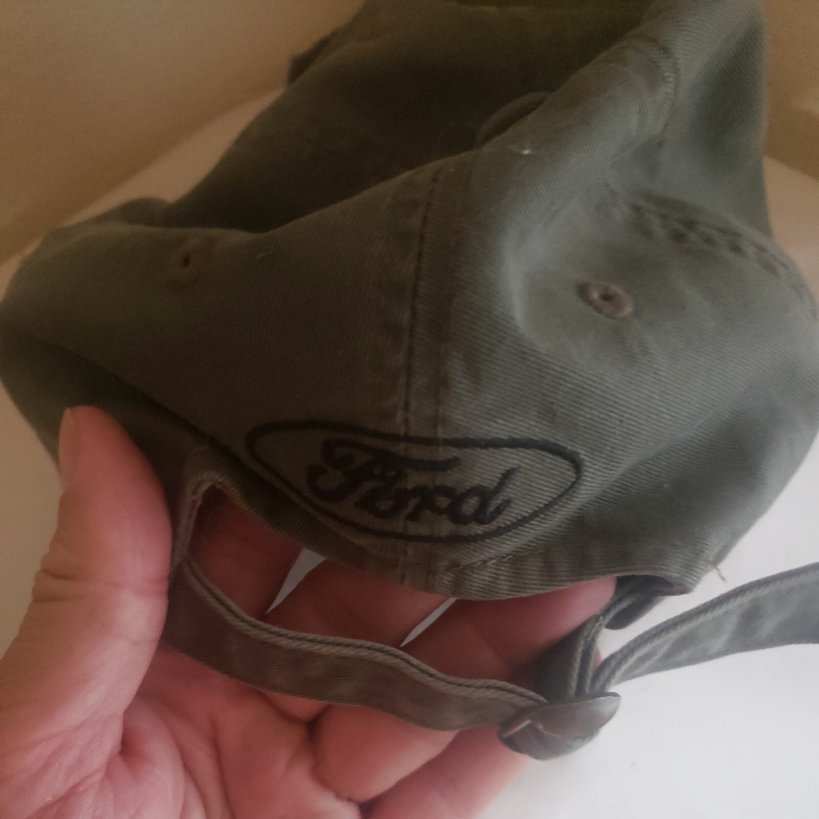 Checkered Flag Strapback FORD Patch Hat - Gem