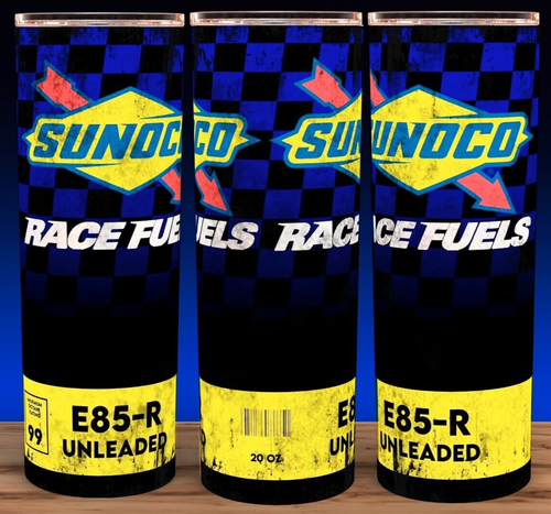 Sunoco Race Fuels E85-R Unleaded Mechanic Cup Mug Tumbler 20oz | eBay