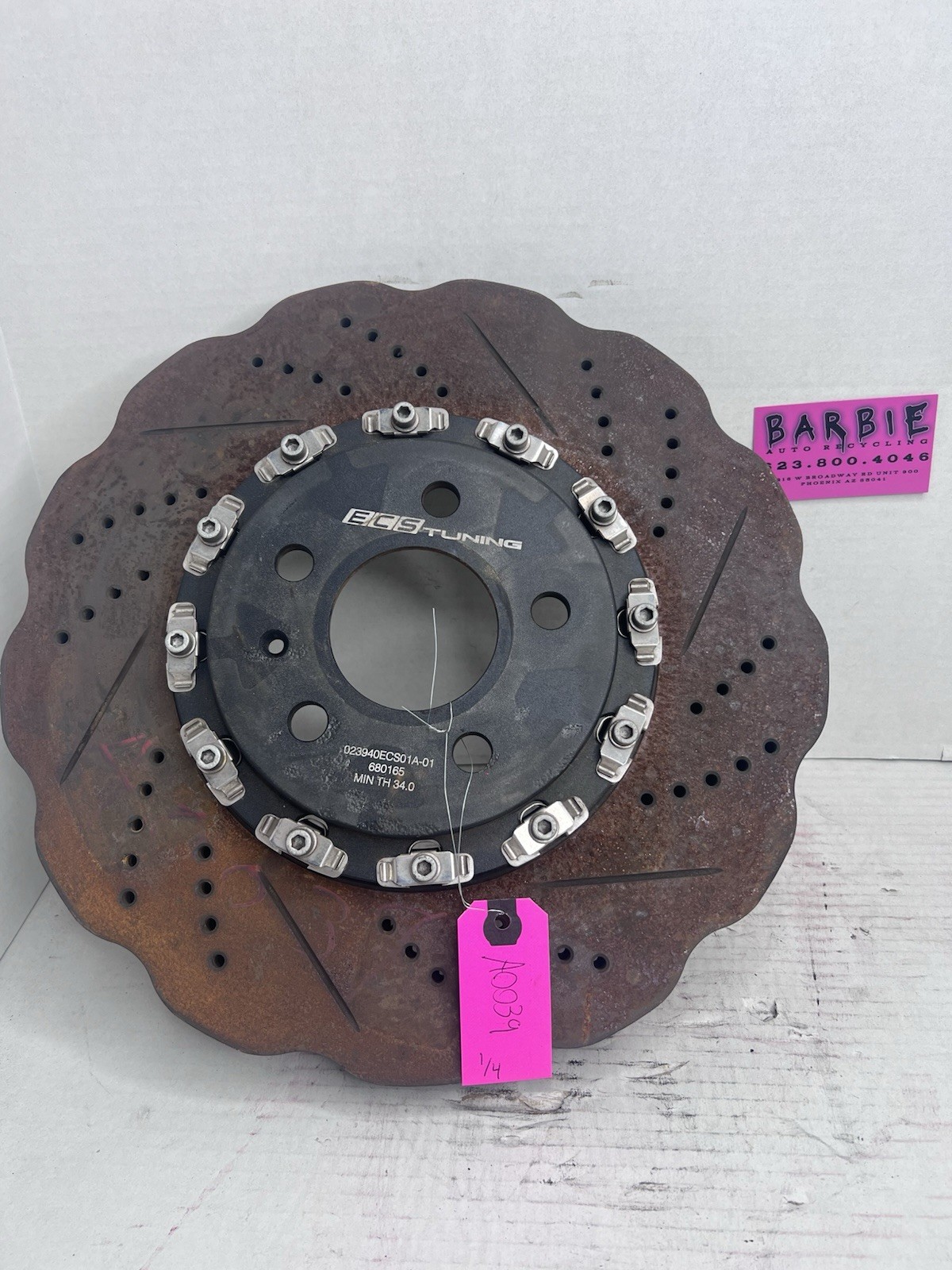 ECS - Front Performance Brake ROTOR - Tru-Float - Scalloped 023940ECS ...