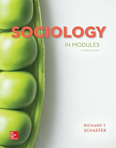 SOCIOLOGY IN MODULES By Richard T. Schaefer *Excellent Condition ...