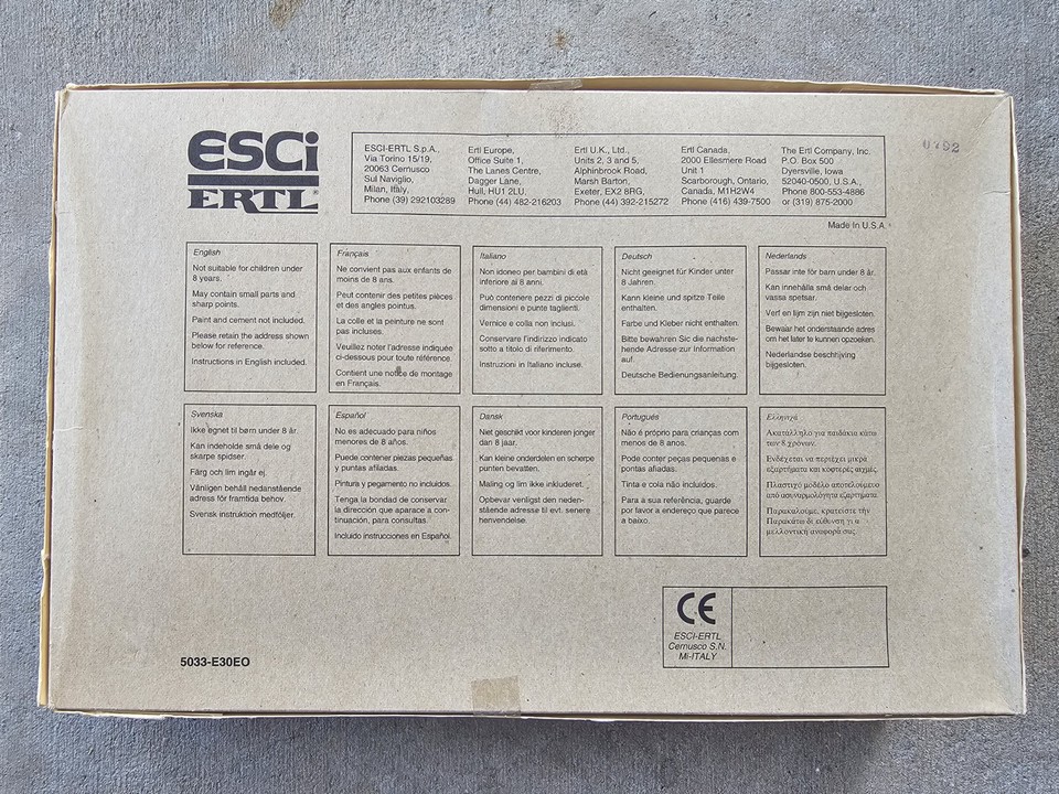 ERTL ESCI MBT T74 Japanese Battle Tank 1:35 Scale Model Kit #5024 ...