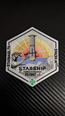 SpaceX STARSHIP TEST FLIGHT 7 Employee Mission Patch SUPER HEAVY | eBay
