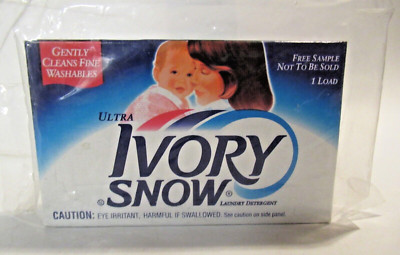 Vintage 1997 Proctor & Gamble Ultra Ivory Snow Detergent Sample Sealed ...