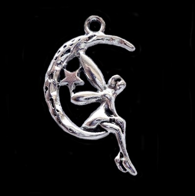 Silver Crescent Moon Fairy Sprite Charms / Pendants - Set of 12 | eBay