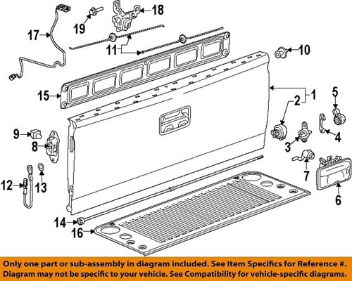 GM OEM 07-25 Avalanche Pick Up Box Tail Gate-Hinge Shim 22777213 | eBay