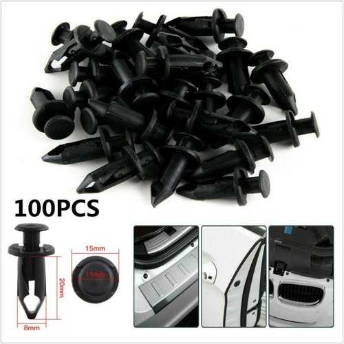 Plastic Mixed ATV UTV 8mm Fairing Body Trim Panel Fastener Clips Plug ...