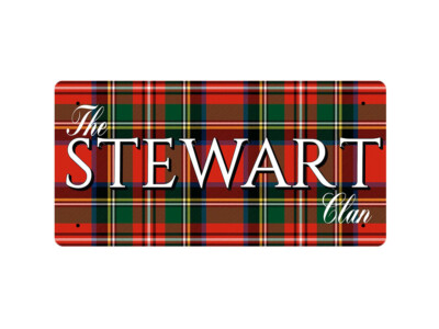 The Stewart Clan (Stewart Royal Modern Tartan) - Metal Sign | eBay UK