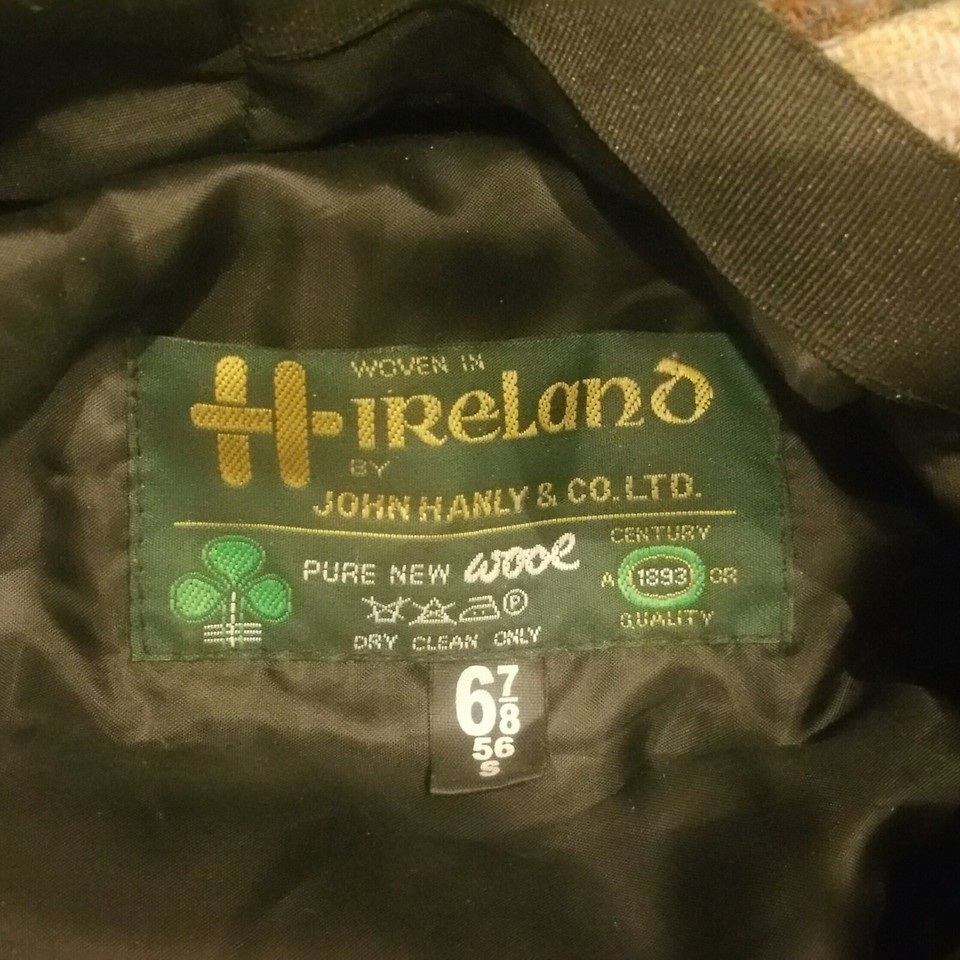 John Hanly Touring Cap Patchwork Wool Lined Hipster Ireland Size Small ...