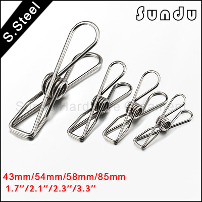 Wholesale Stainless Steel Clothes Clamp Pins Clips Laundry Windproof ...