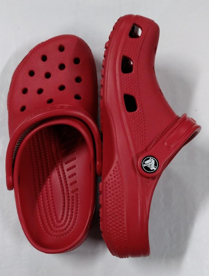 Crocs Classic Iconic Comfort Clog Sandals Men's | Pepper Red | eBay