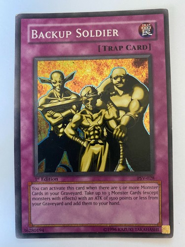 Backup Soldier Yu-Gi-Oh Card, Super Rare, PSV-028, 1st Edition | eBay