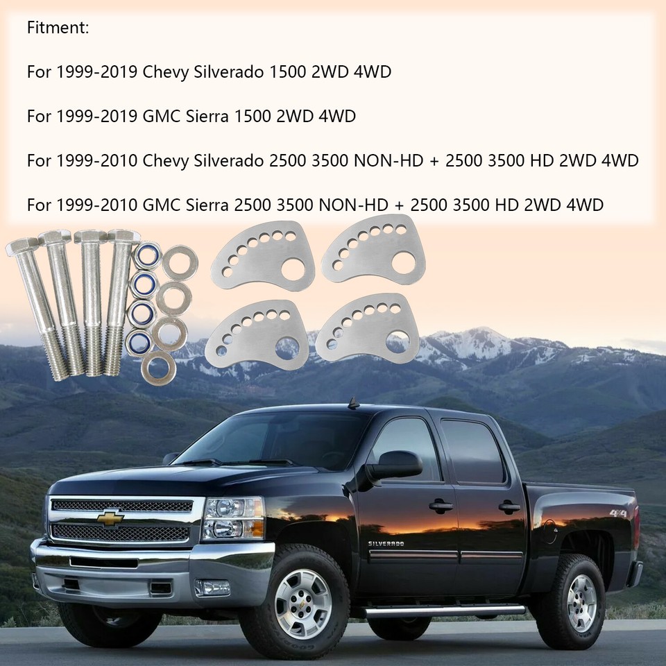 Camber Lock Alignment Fix &Upper Arm Cam Bolt for Chevy Silverado 1500 2500 3500 | eBay