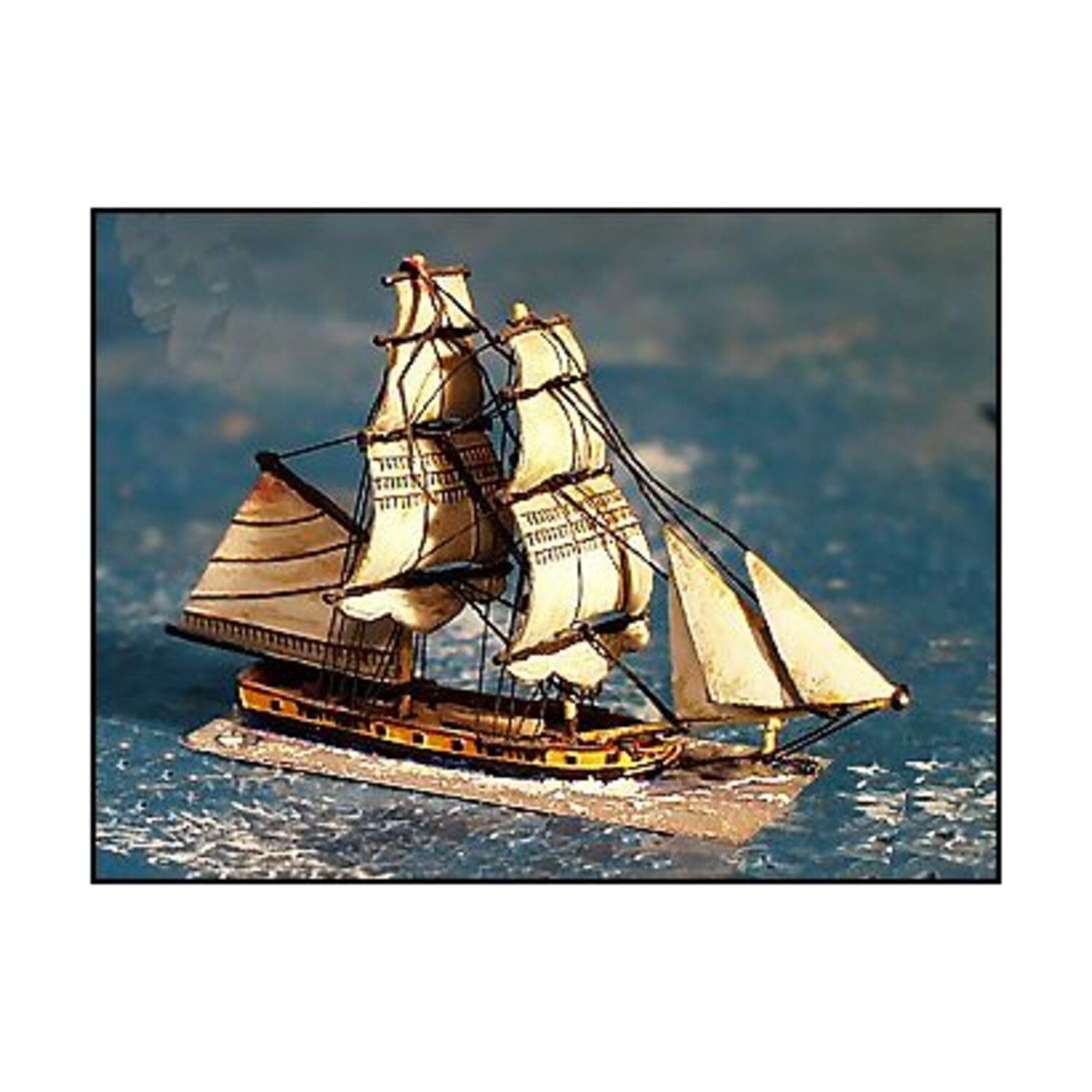 GHQ Micronauts Napoleonic Battle Sail 1/1200 18 Gun Brig Pack New | eBay