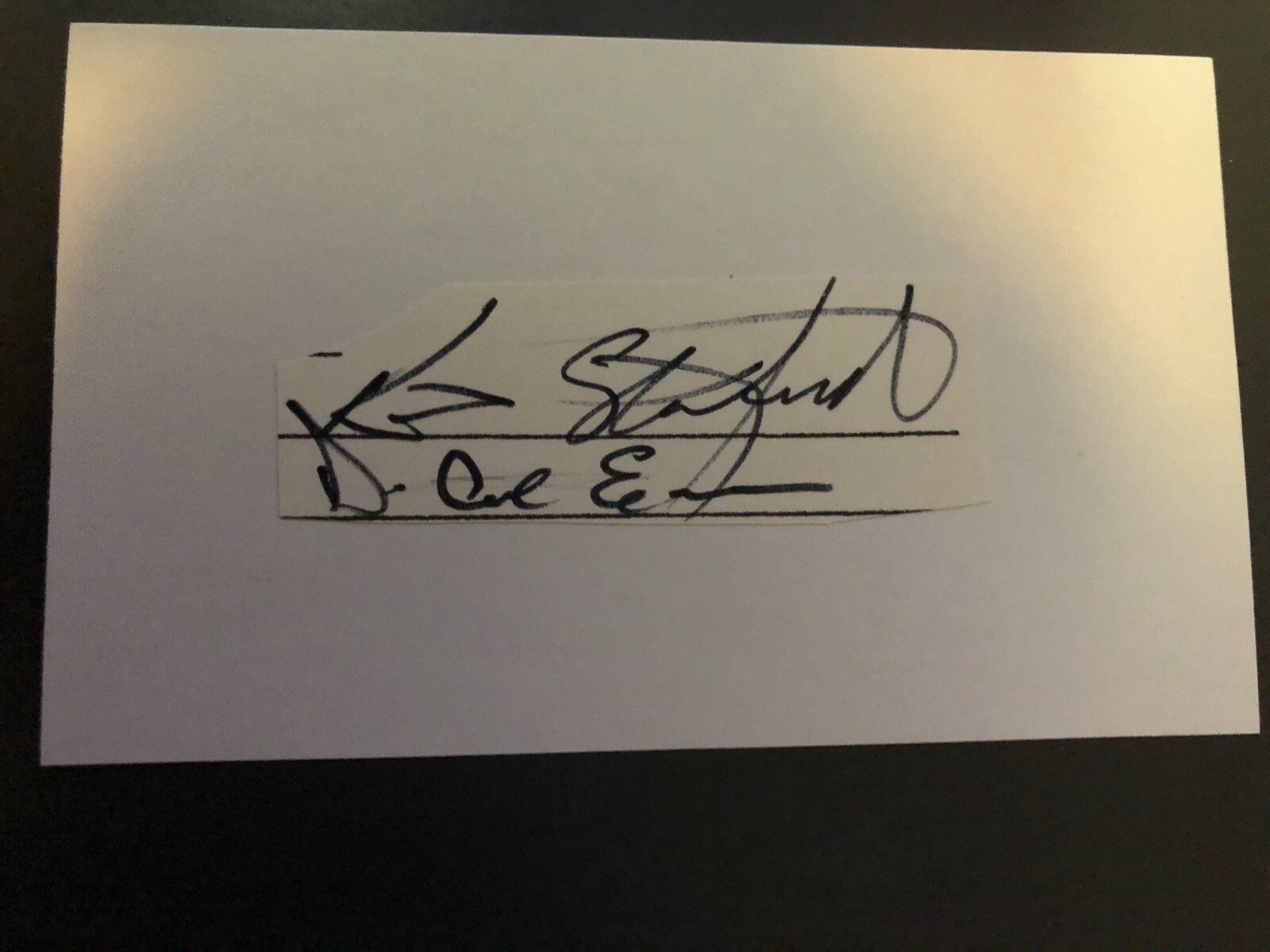 Minnesota Twins KEVIN STANFIELD / DAVE EDWARDS autographed signature ...