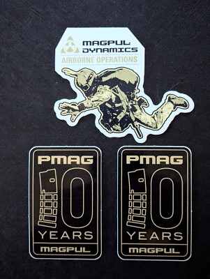 3 Magpul Design Decal Stickers Airborne 10 Years PMAG | eBay