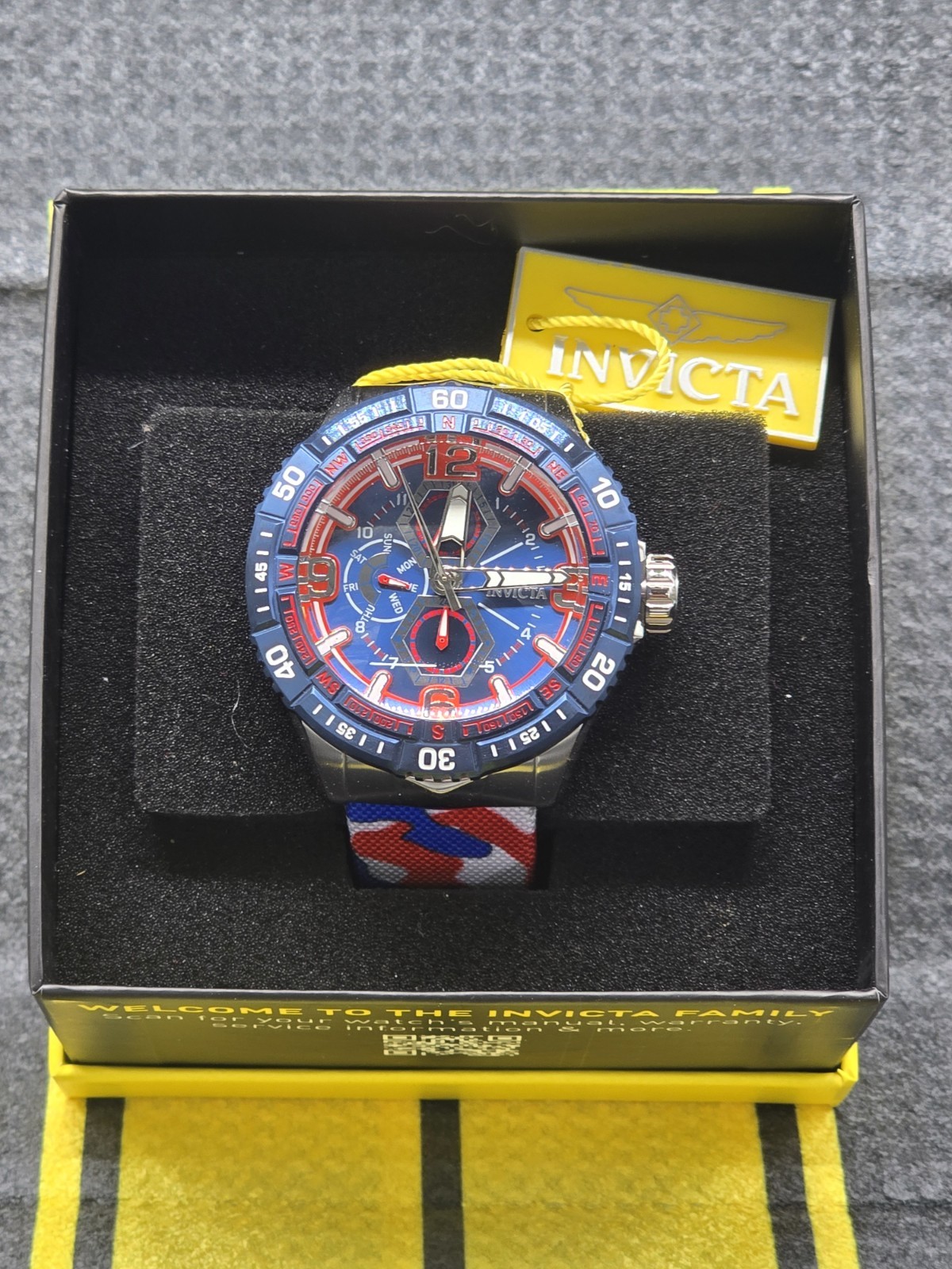 Invicta Coalition Forces Men's Camouflage, Red, Blue Watch 49mm Brand ...