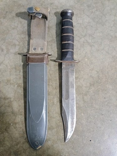 U.S. Marine Corps Issued U.S. CAMILLUS Marines Combat Knife Viet Nam ...