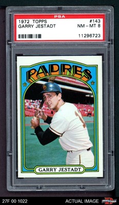 1972 Topps #143 Garry Jestadt Padres PSA 8 - NM/MT | eBay