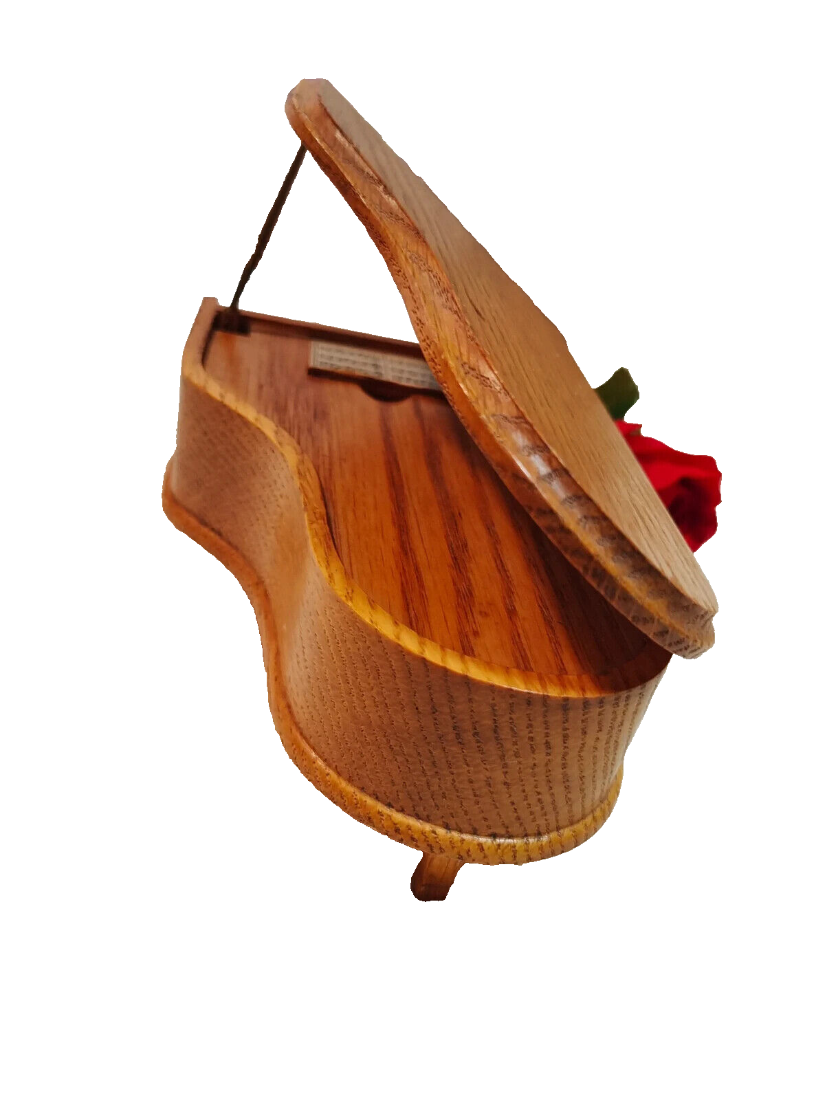 Vintage Nocturne Oak Wood Grain Grand Piano Music Box made in USA | eBay