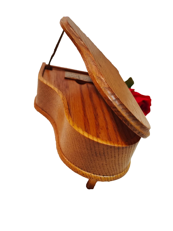 Vintage Nocturne Oak Wood Grain Grand Piano Music Box made in USA | eBay