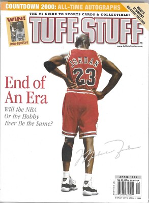 April 1999 Tuff Stuff Cards Price Guide Magazine ~ Michael Jordan Bulls ...
