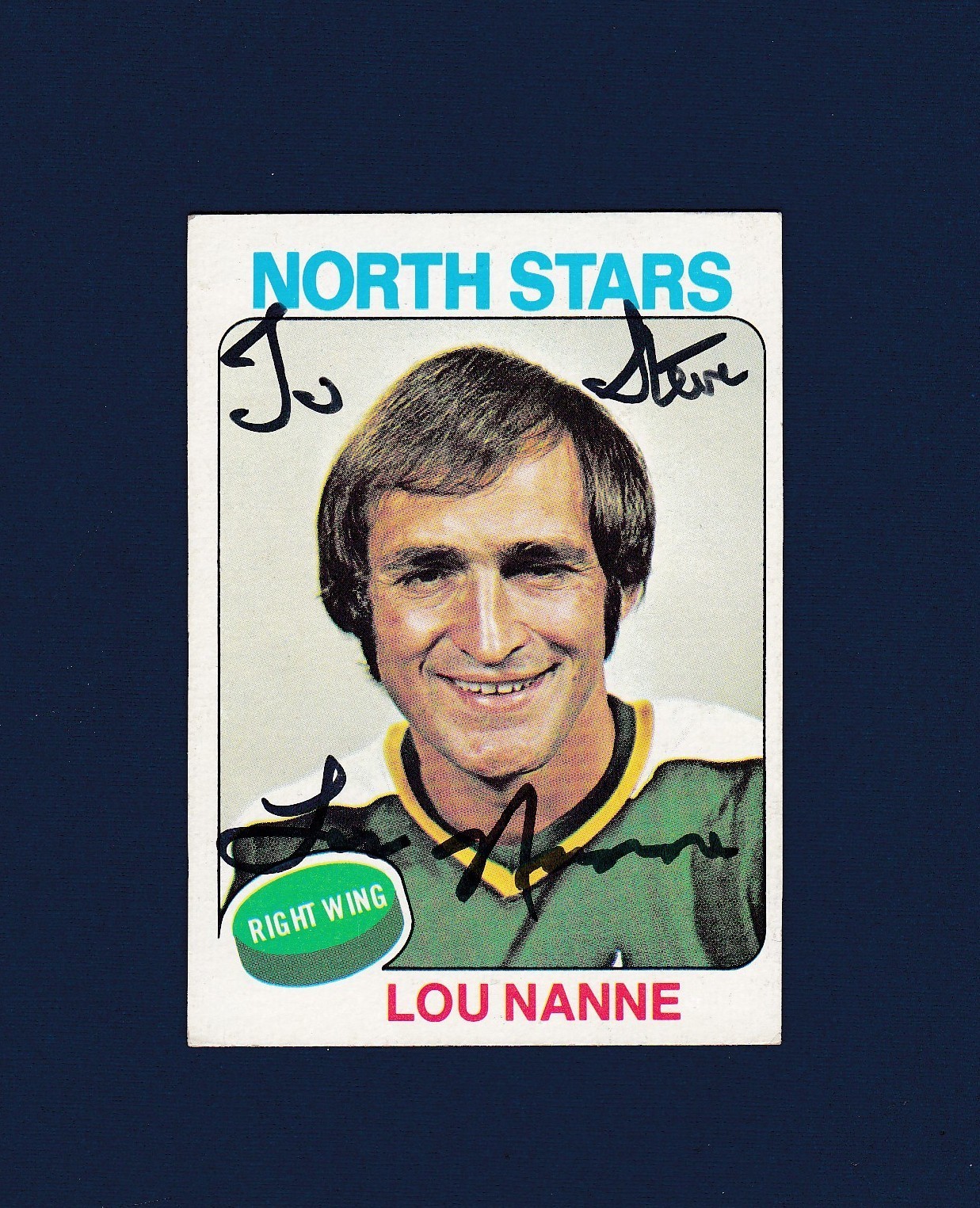 Lou Nanne signed Minnesota North Stars 1975-76 Topps hockey card | eBay