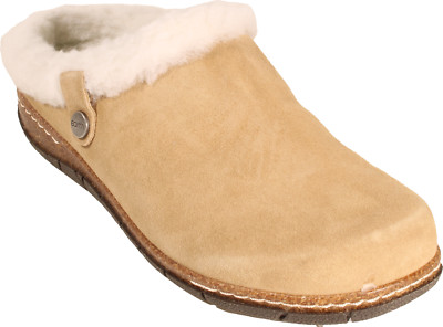 Earth Elena Womens Cold Weather Fur Clogs Medium Natural Suede Size 8.5 ...
