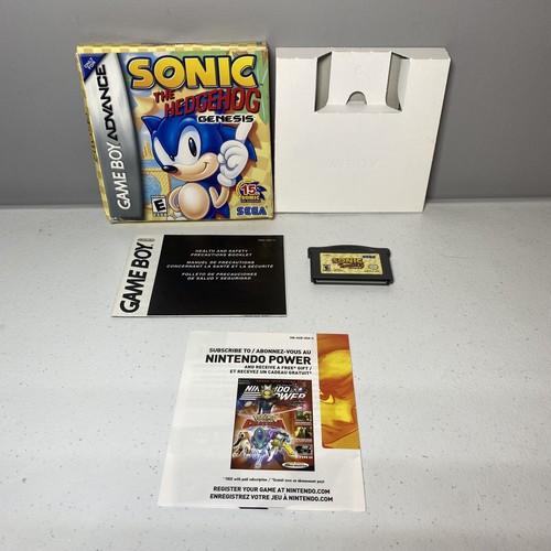 Sonic The Hedgehog Genesis Nintendo Game Boy Advance Gameboy GBA CIB No ...
