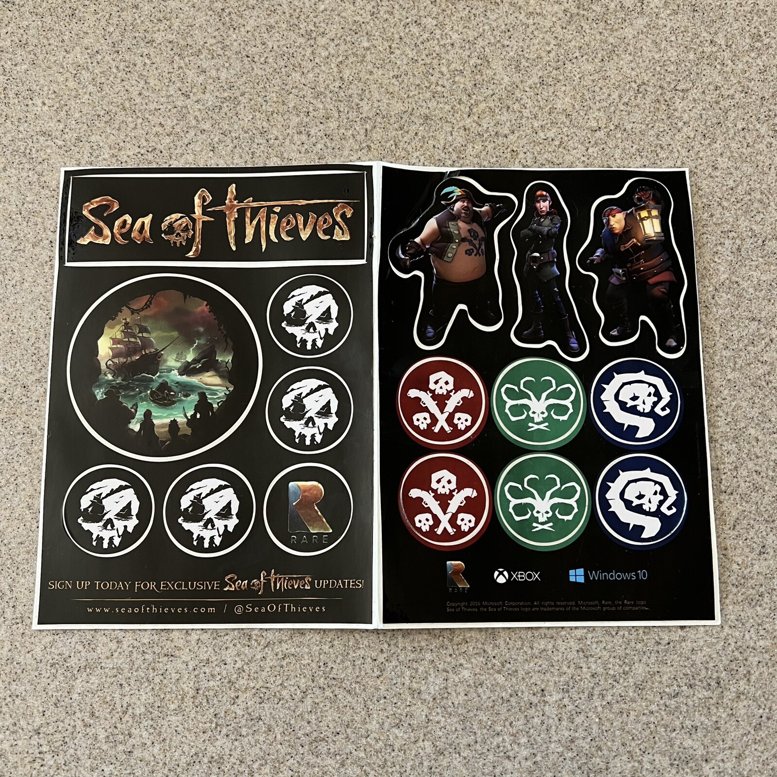 Sea Of Thieves Variety Of Stickers Comic Con SDCC Promo | eBay