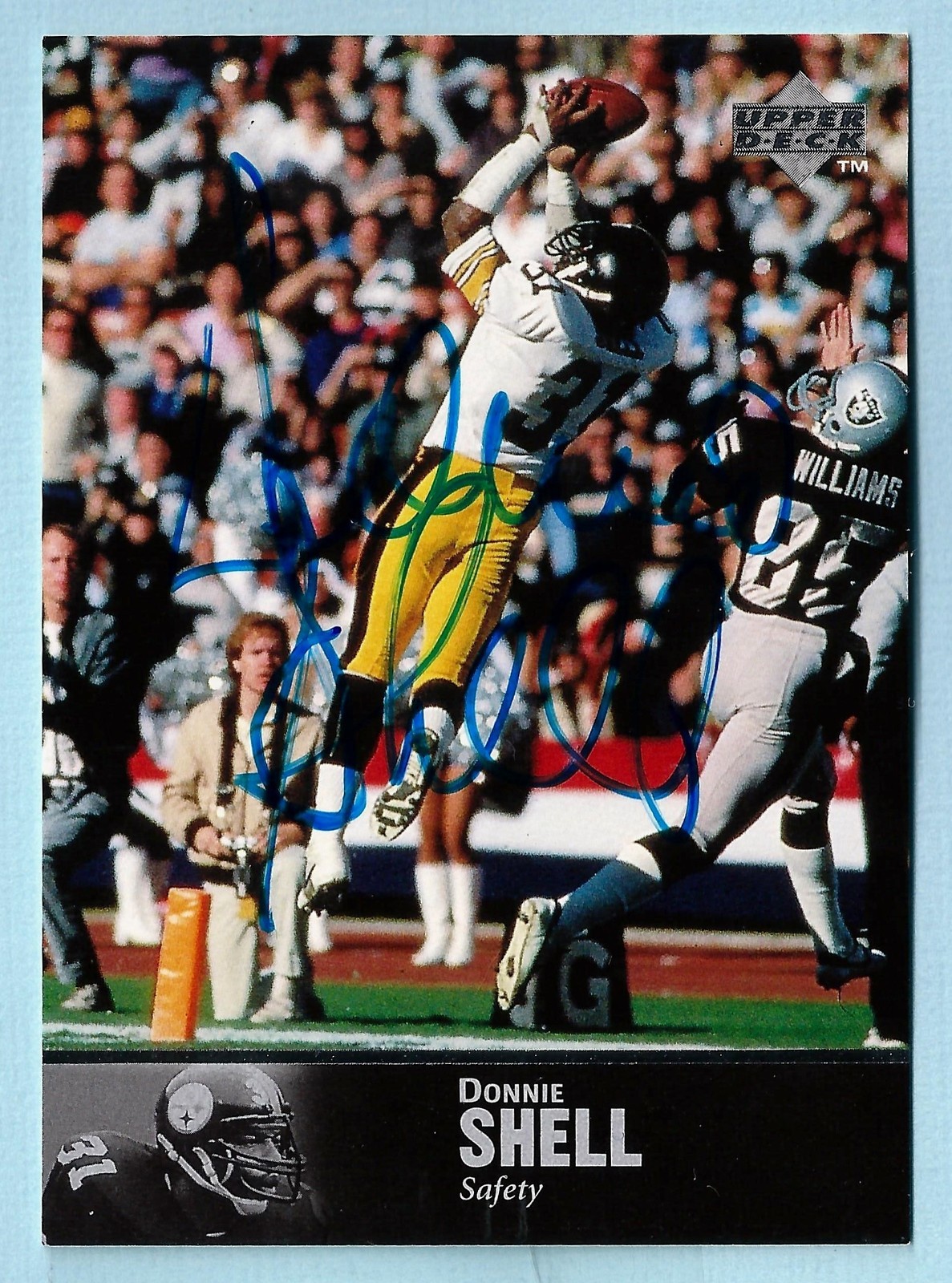 DONNIE SHELL 2011 UPPER DECK COLLEGE FOOTBALL LEGENDS 1997 BUY BACK ...