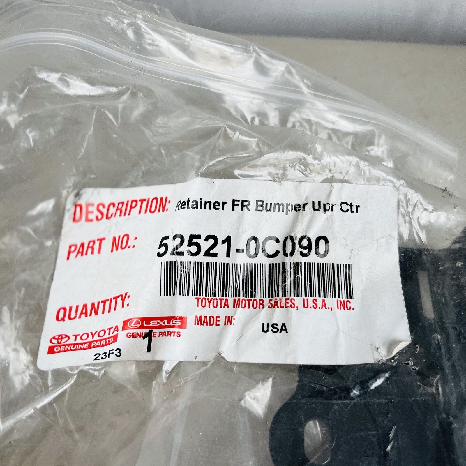 2022-2023 Toyota Center Bumper Cover Retainer Bracket 52521-0C090 New ...