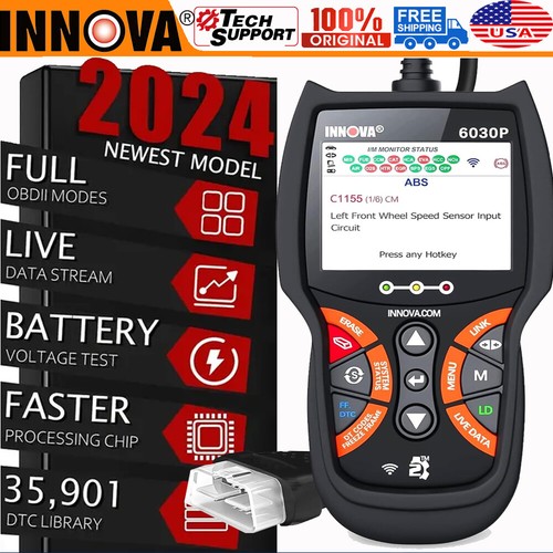 INNOVA Auto OBD2 Scanner Checkl Engine ABS Battery System Fault Code Reader Tool | eBay