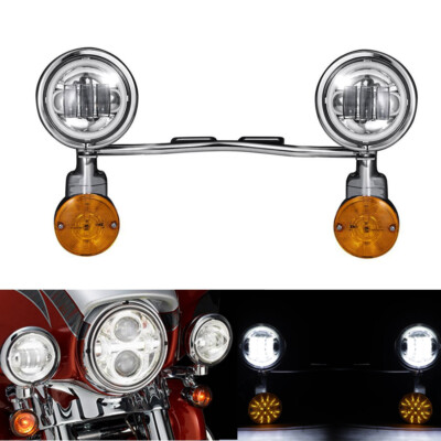 Motorcycle Parts Automotive 7" LED Headlight Turn Signal Fit Yamaha V ...