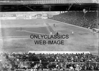 EBBETS FIELD BALLPARK 1ST BASEBALL GAME 8X10 PHOTO RAY CALDWELL ...