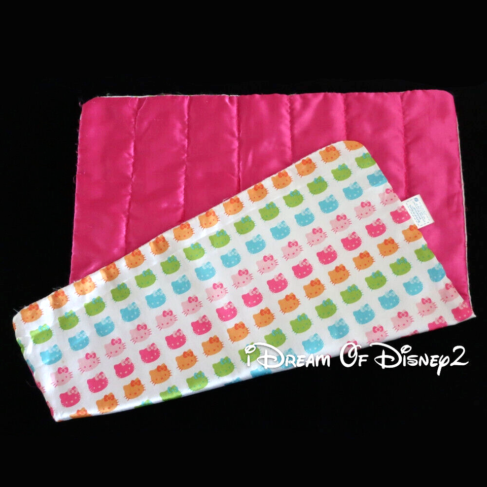 Build-A-Bear HELLO KITTY SATIN BLANKET RAINBOW FACES & FUCHSIA Teddy ...