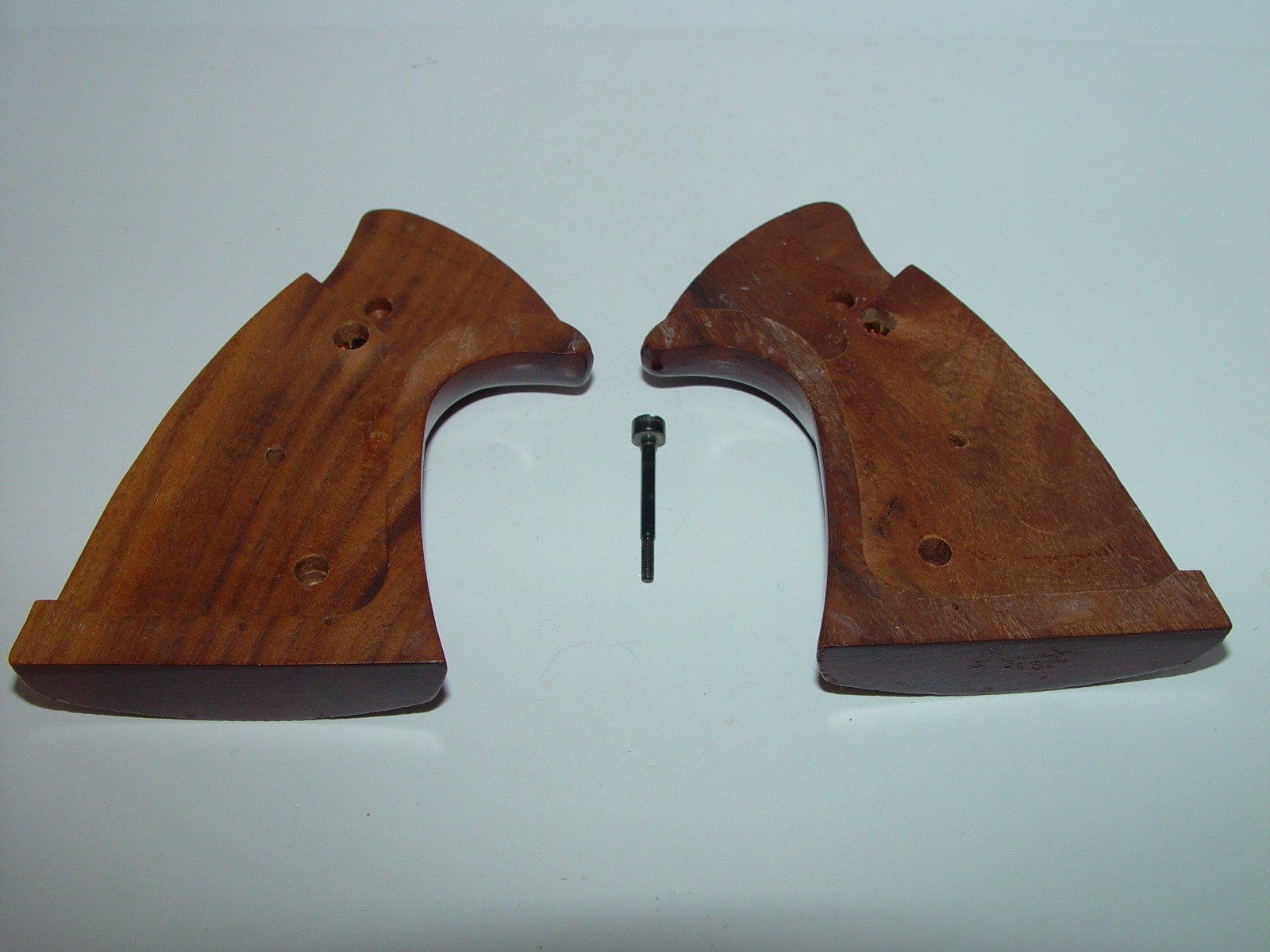 Factory Colt Trooper Mark III Grips, Checkered Walnut With Colt Emblems ...