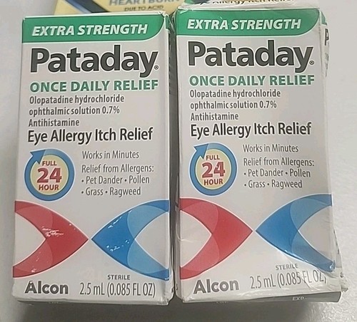 Pataday Once Daily Relief Extra Strength Eye Drops 2 Bottles x 2.5ml ...