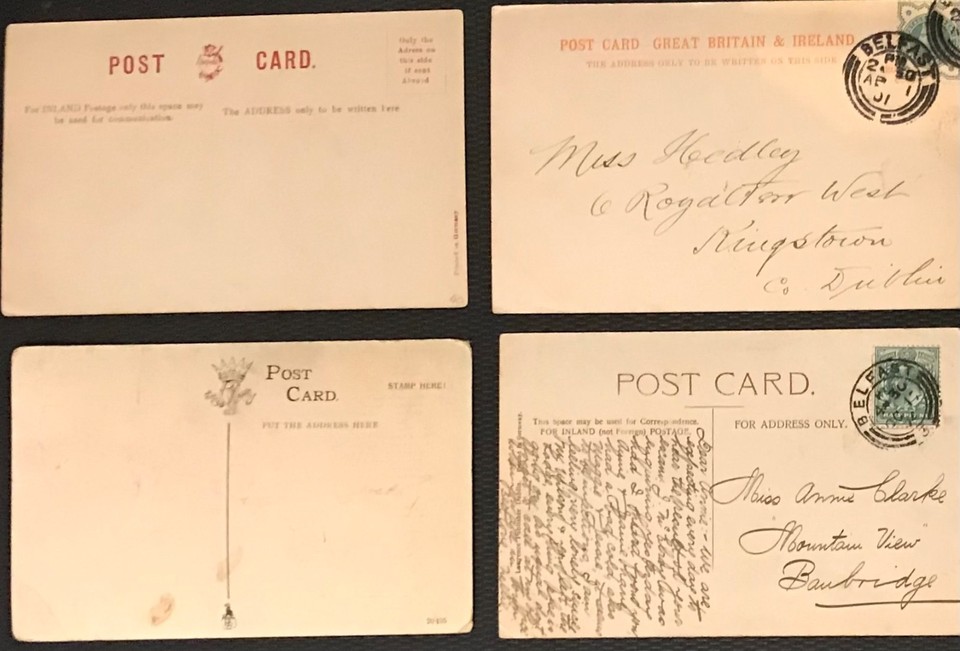 Belfast 4 Postcards Ulster Hall Boxing Old Linen Hall # 50 | eBay UK