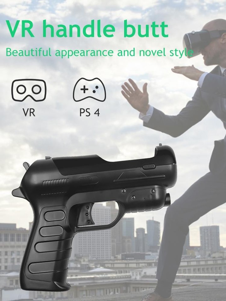 2pcs Handle Gun-butt Type Controller for Sony Playstation 4 Ps3/ps4 Vr ...