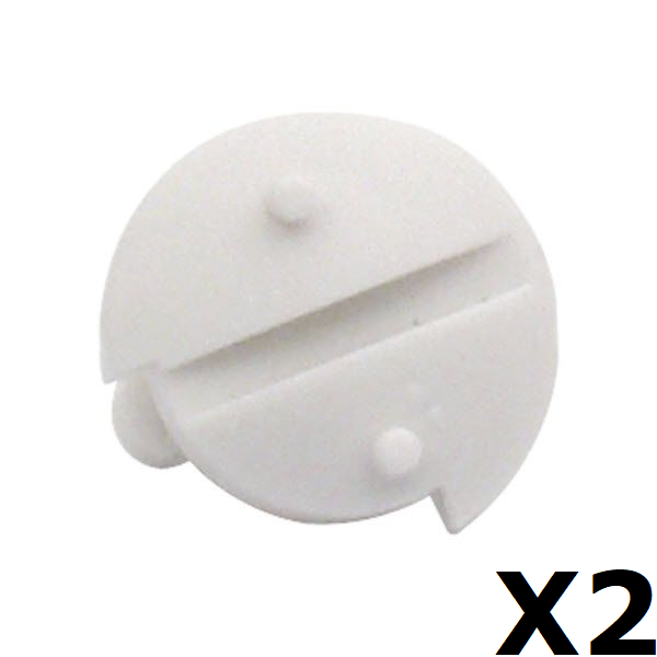2 X Dometic Fridge Vent / Winter Cover Closing Clip - WHITE Caravan ...