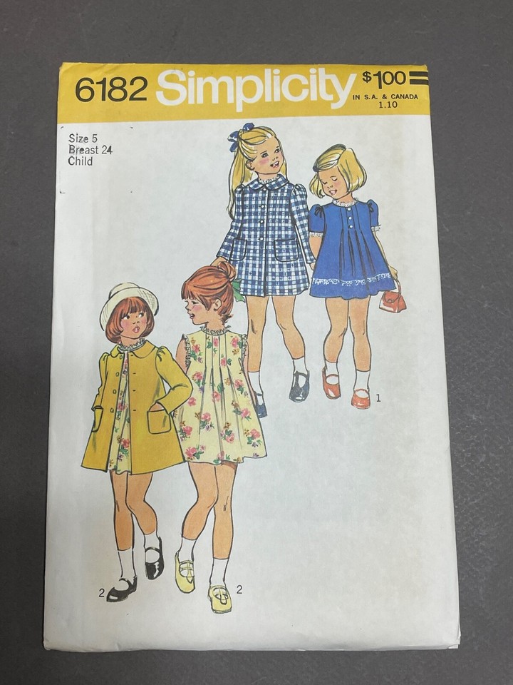 VINTAGE KIDS SEWING PATTERN CRAFT McCALLS, BUTTERICK, SIMPLICITY, KWIK ...