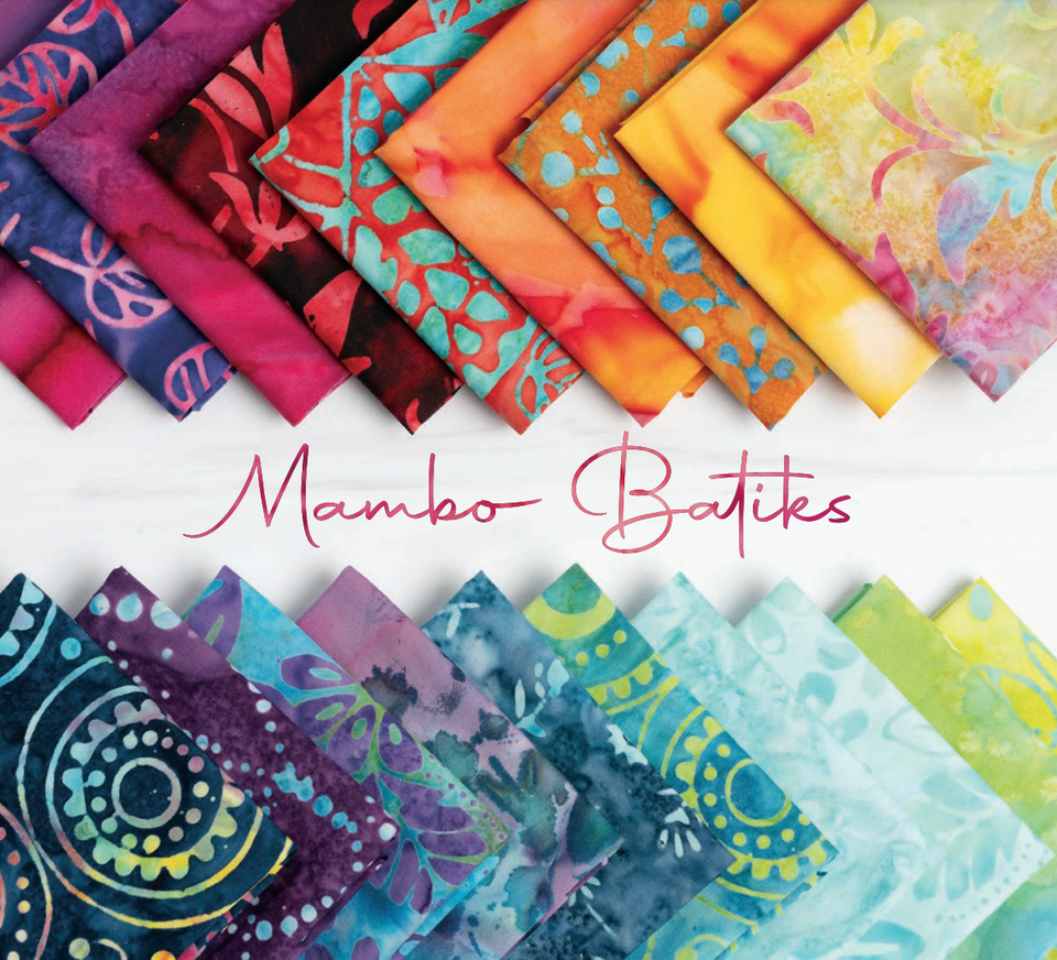 MAMBO BATIKS 4365 22 Blue Purple Multi Prism MODA BATIKS Quilt Fabric ...