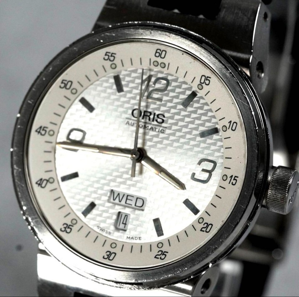 ORIS TT2 7560 Day date Silver Dial Automatic Men's Watch from JP | eBay